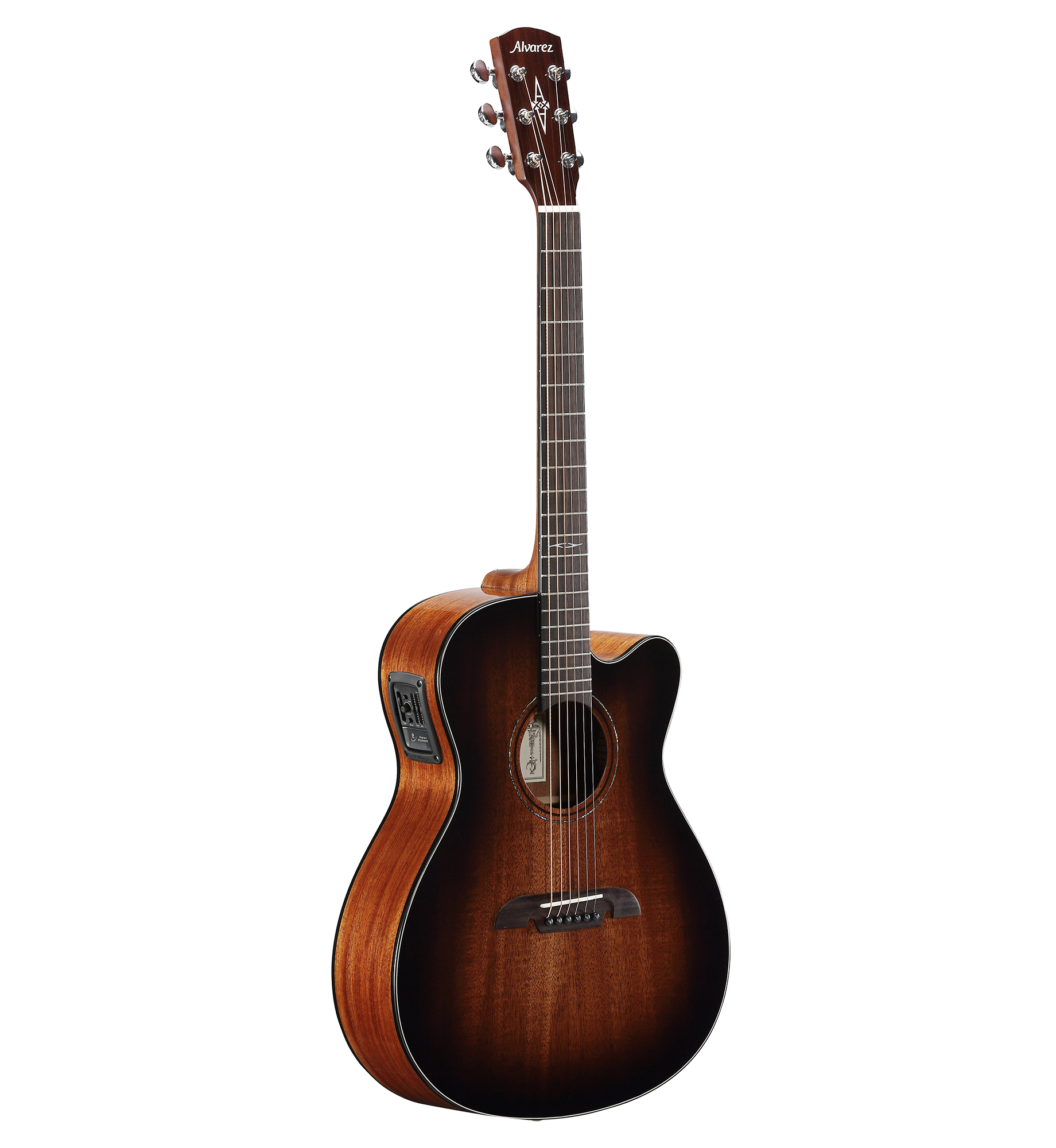 Alvarez Artist AF66CESHB Acoustic/Electric Cutaway Guitar - Blues Angel ...