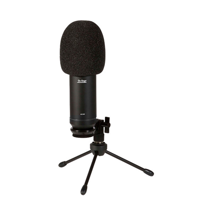 On-Stage USB Microphone with Filter & Stand - Blues Angel Music